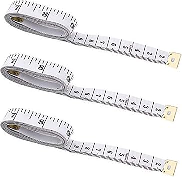 Soft Tape Measure/Flexible Measuring Tape (3 Pack) 1.5 metre/60 inch ...