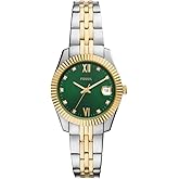 Amazon.com: Fossil Women's Scarlette Three-Hand Date Stainless Steel ...