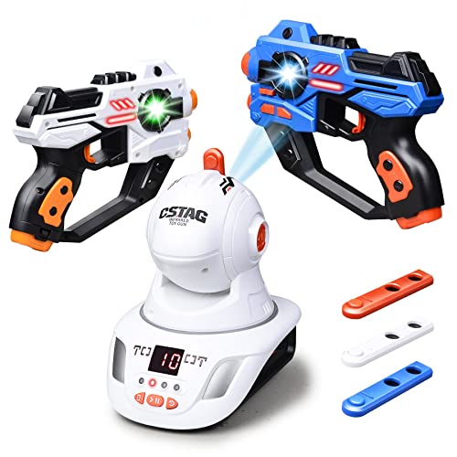 Laser Tag Set, 2 Laser Toy Gun with Projector & 3 Target Cartridges ...