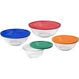 Amazon.com: Pyrex Smart Essentials 6-Piece Glass Mixing Bowl Set: Home ...