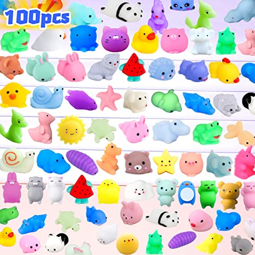 Mochi Squishy Toy 100 Pack, Kawaii Squishies Toys Kids Party Favors ...
