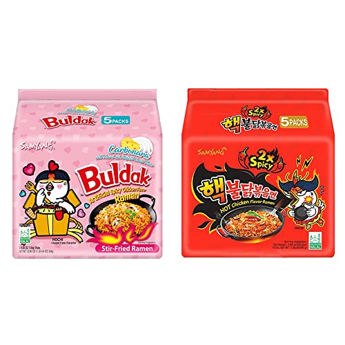 Samyang Buldak Hot Spicy Chicken Ramen Noodle Korean Stir-Fried Ramen ...