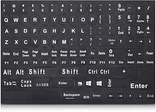 Universal English Keyboard Stickers, Large Computer Laptop Replacement ...