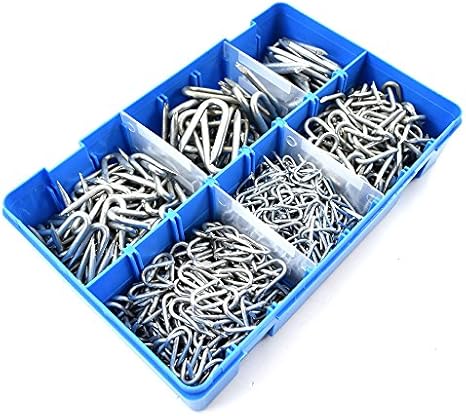 500 (1.3kg) Assorted GALVANISED Netting Fencing Staples U Nail Chicken ...