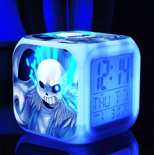 Cute Cartoon Undertale Sans And Papyrus Cartoon Game Digital Alarm ...
