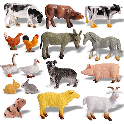 Mua 16 Piece Farm Animals Figures,Realistic Plastic Farm Animal ...