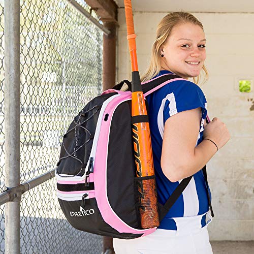 Athletico Softball Bat Bag - Backpack for Softball, Baseball, & T-Ball ...