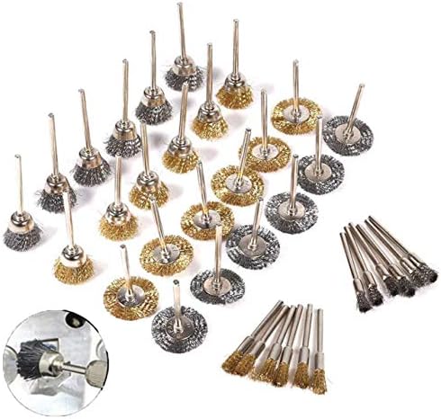36Pcs Wire Brush,Wire Brush Drill with Handle,Wire Brushes for Power ...