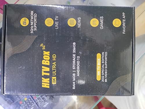HK TV box, 2022 special limited edition, 8k ultra HD, 5G network supported, live TV, news, game ...