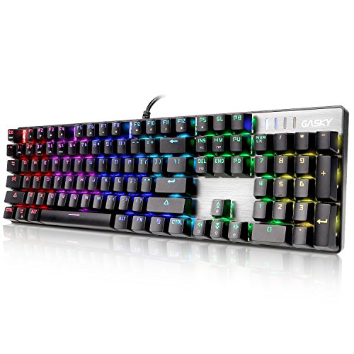 Buy KY Mechanical Keyboard, 104-Key LED Wired USB Gaming Keyboard with ...