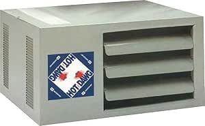 Modine HD45AS0111Natural Gas Hot Dawg Garage Heater 45,000 BTU with 80 ...