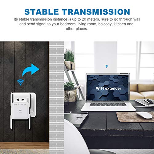 WiFi Range Extender SuperBooster Repeater for The Houes, 1200Mbps (2500FT) WiFi 2.4 & 5GHz Dual ...