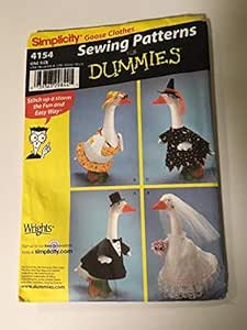 Amazon.com: Simplicity 4154 Sewing Pattern, Goose Clothes, Fits Geese ...