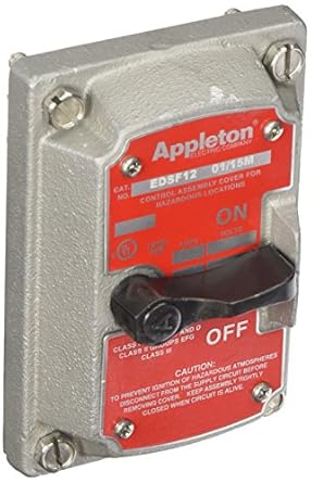 Appleton EDSF12 Switch Cover, 1-Pole or 2-Pole, 1 Gang: Amazon.com ...