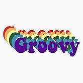 Amazon.com: Groovy Vinyl Waterproof Sticker Decal Car Laptop Wall ...