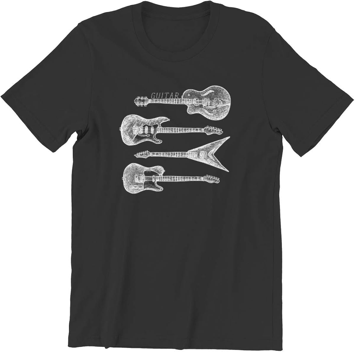 Mens Guitar Music Guitar Vintage T-Shirt NG1 Tees for Men | Amazon.com
