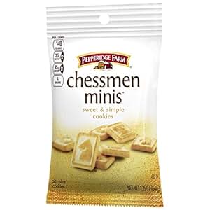 Amazon.com : Pepperidge Farm Chessmen Minis Butter Cookies, Snack Pack ...