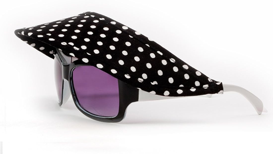 Vizini Strapless Sun Visor - Black with White Dots at Amazon Women’s ...