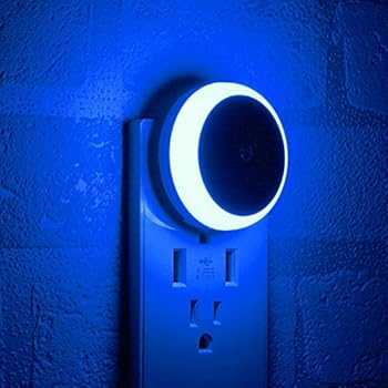 Blue LED Night Light, Various Designs - - Amazon.com