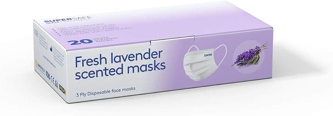 Amazon.com: Premium Face Masks (Lavender Scented): Clothing