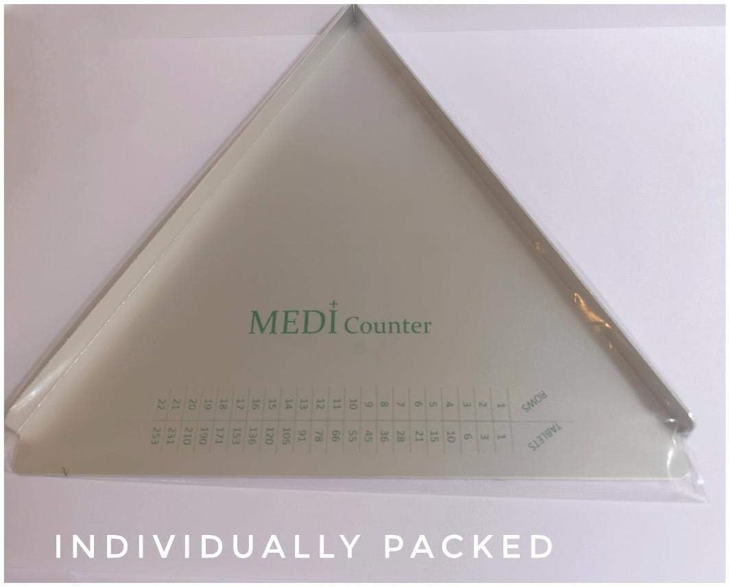 Professional Triangle Tablet Counter – Aluminium (Medium: 190mm) – BigaMart