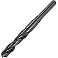 uxcell Reduced Shank Drill Bit 14mm Black Nitride Coated with 1/2 Inch Straight Shank, High ...
