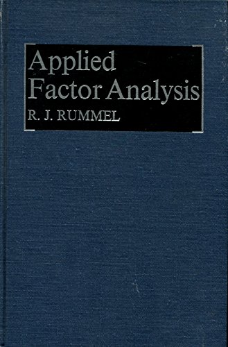 Applied factor analysis: Rummel, Rudolph J., Rummel, R. J ...