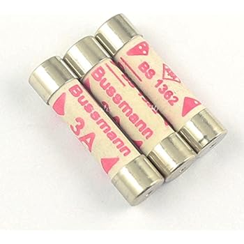 100Pcs Bussmann 250V 3A BS1362 Ceramic Fuse 6mm x 25mm RoHS - - Amazon.com