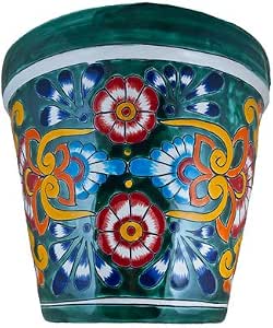 Amazon.com: Extra Large Hanging Vase Planter Pot Mexican Talavera ...