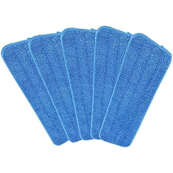 Amazon.com: 5 Pack Microfiber Mop Pads Head Wet Dry Mops Refill for 15 ...