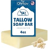 Amazon.com : Beef Tallow Soap Bar – All Natural Grass Fed Tallow Soap ...