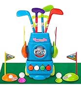 Amazon.com: Meland Kids Golf Club Set - Toddler Golf Ball Game Play Set ...