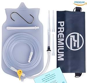 Amazon.com: Premium Enema Silicone Enema Bag Kit. Non-Toxic. BPA and ...