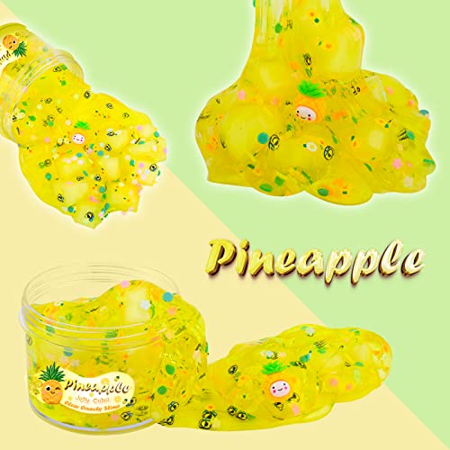 Keemanman Slime Kit - 3 Pack Jelly Cube Clear Crunchy Slime with Stitch ...