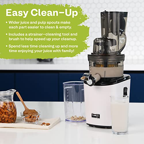 Kuvings Whole Slow Juicer REVO830W Cold Press Masticating Juicer Machine | Extra Wide 88mm ...