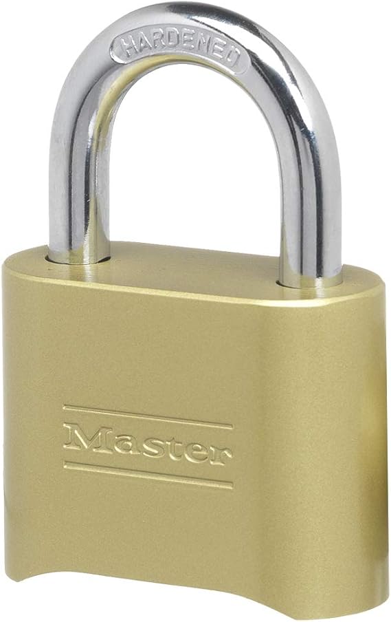 Master Lock 175 Resettable Combination Padlock with 1" Shackle & 2 ...
