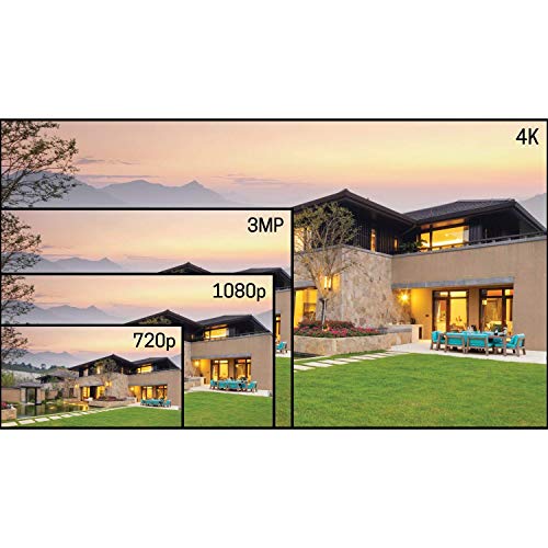 4K PoE Security IP Camera - Compatible with Hikvision Acusense DS ...