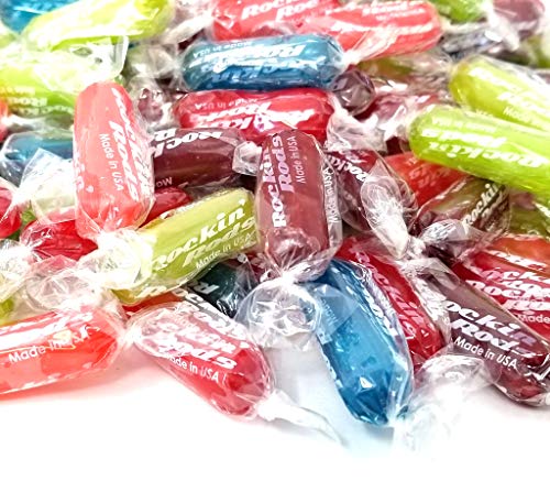 Assorted Rockin Rods Hard Candy, Fruit Flavored Individually Wrapped ...