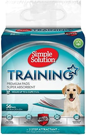 Simple Solution Premium Dog and Puppy Training Pads, 56 Pads, Pack of 4 ...