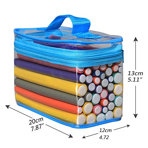 Hair Rollers Flexi Rods Set, FushoP 42-PACK 7" roller, hair curlers ...