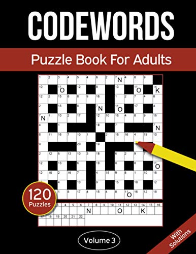 Codewords Puzzle Book For Adults: Code Breaker Puzzle Book With 120 ...