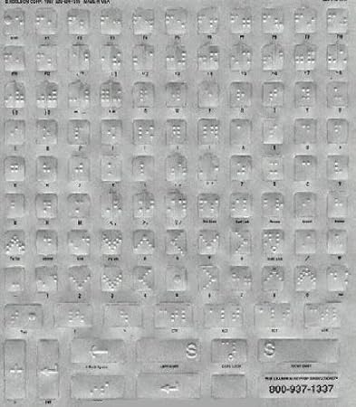 Braille Keyboard Sticker Label Kit: Amazon.co.uk: Computers & Accessories