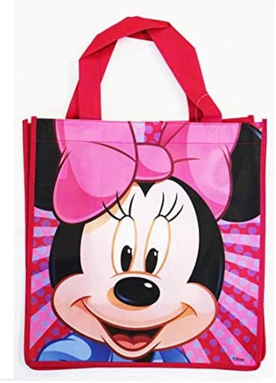 Amazon.com | Medium Pink Minnie Mouse Tote Bag - Minnie Mouse Travel ...