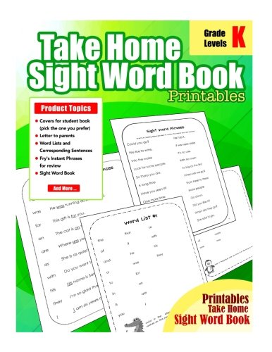 Take Home Sight Word Book Printables Sight Word For Kindergarten ...