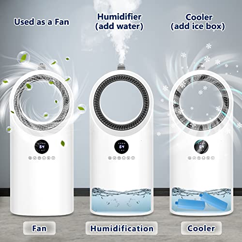 Evaporative Air Cooler, LIFEPLUS Portbale Air Cooling Fan with 3 Modes ...