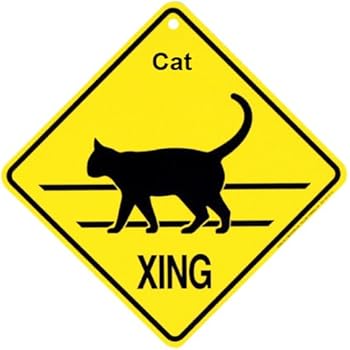 Amazon.com: Drive Slow Cats At Play - 15" Diamond Aluminum Caution Sign ...