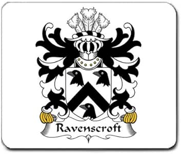 Amazon.com : Ravenscroft Family Crest Coat of Arms Mouse Pad : Office ...