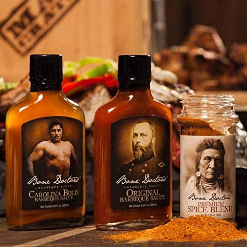 Man Crates Grill Master Crate with Wood Chips, Smoker Box, Sauce and ...