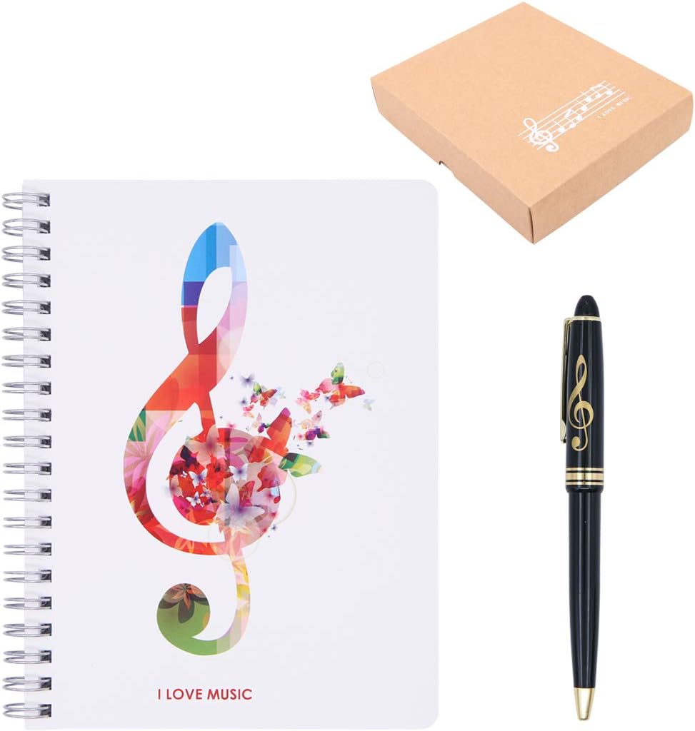 Adorable Music Piano Melody Theme Stationery Gift Box Set，1 Pcs Black ...