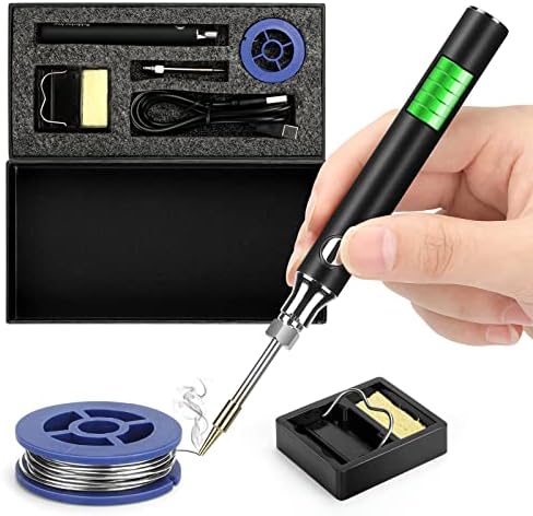 Portable Soldering Iron Kit, Cordless Battery Powered USB-C ...